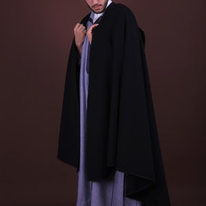 Handcrafted Moroccan Hooded Cloak - Traditional Wool Cloak - Handmade ...