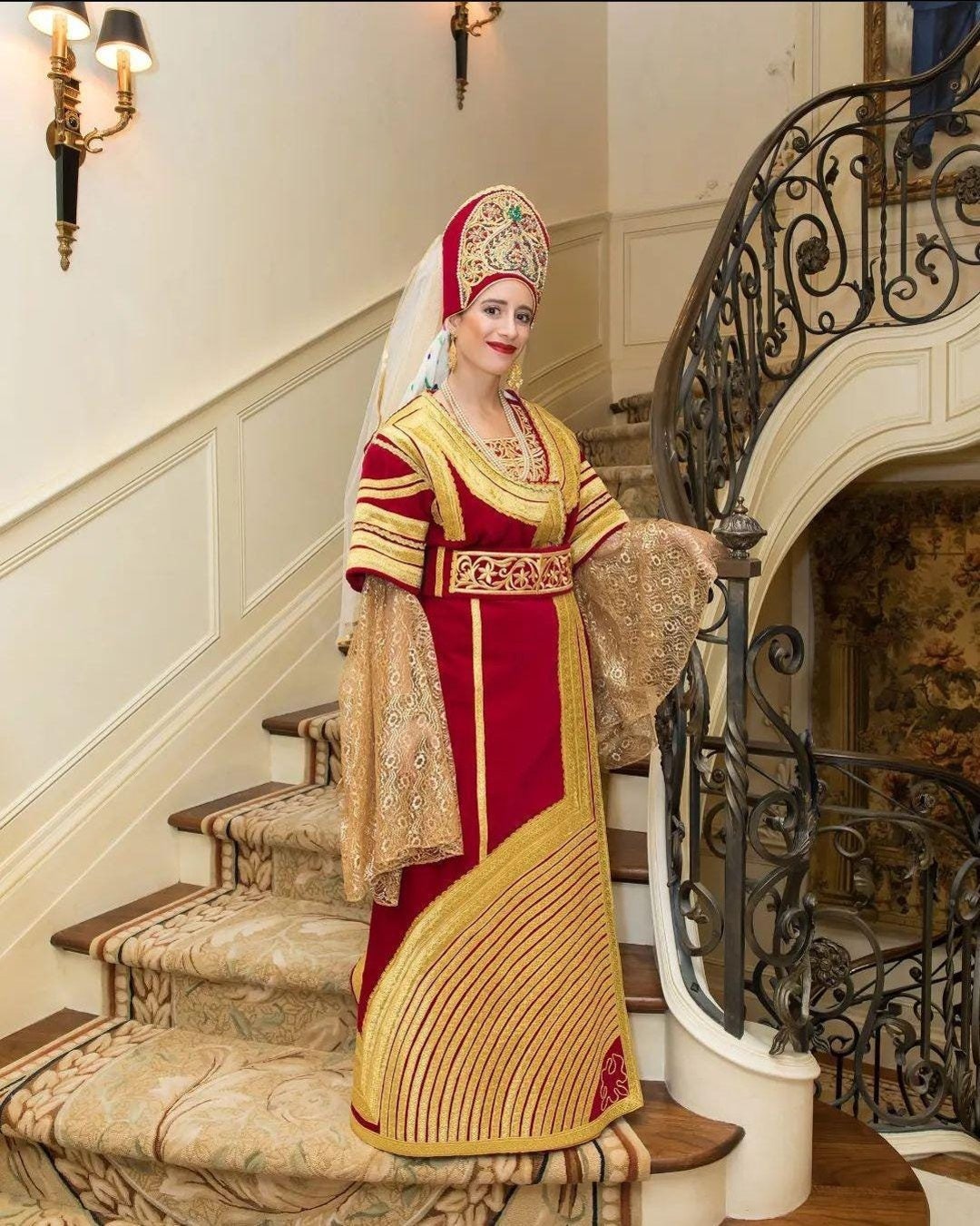 Moroccan Keswa El Kbira, Traditional Jewish Wedding Dress Hebrew Bridal ...