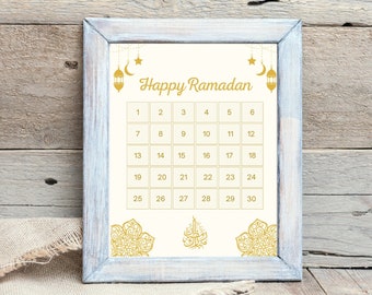 Ramadan Calendar Countdown to Eid, Ramadan Decoration, Ramadan Decor ...
