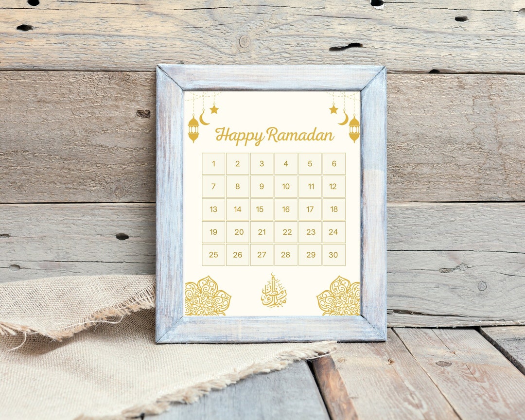 Ramadan Calendar Countdown to Eid, Ramadan Decoration, Ramadan Decor ...
