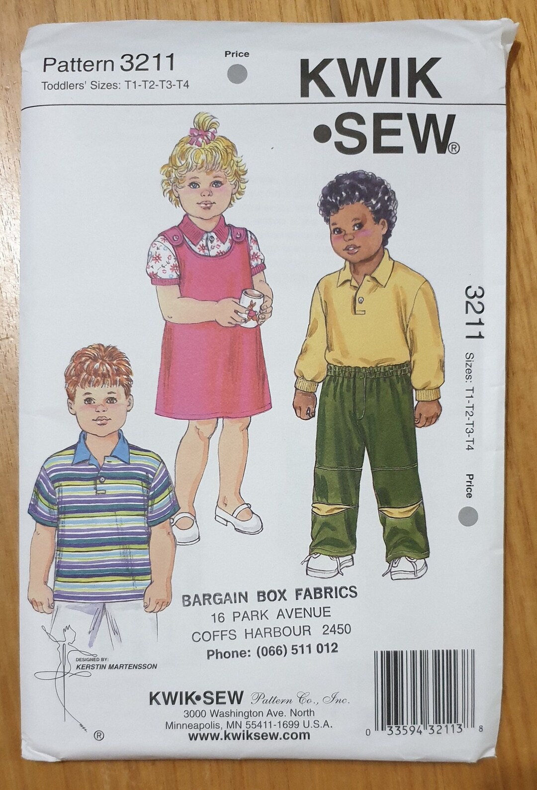 KWIK SEW Kids Polo Shirt Dress Pants Sewing Pattern Paper Pattern Size ...