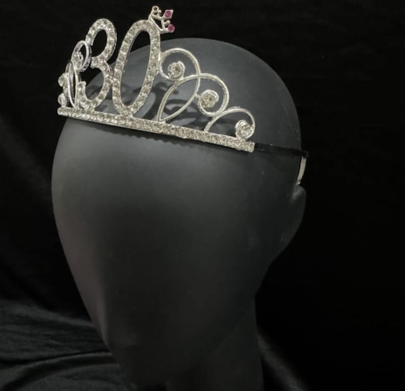 Silver 30th Birthday Crown 30th Birthday Tiara,30th Birthday Gift for ...