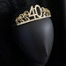 Gold 40th Birthday Crown, 40th Birthday Tiara,40th Birthday Gift for ...