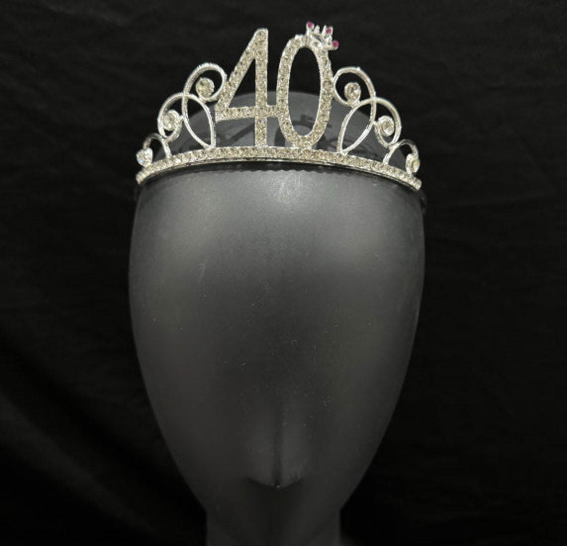 Silver 40th Birthday Crown 40th Birthday Tiara,40th Birthday Gift for ...