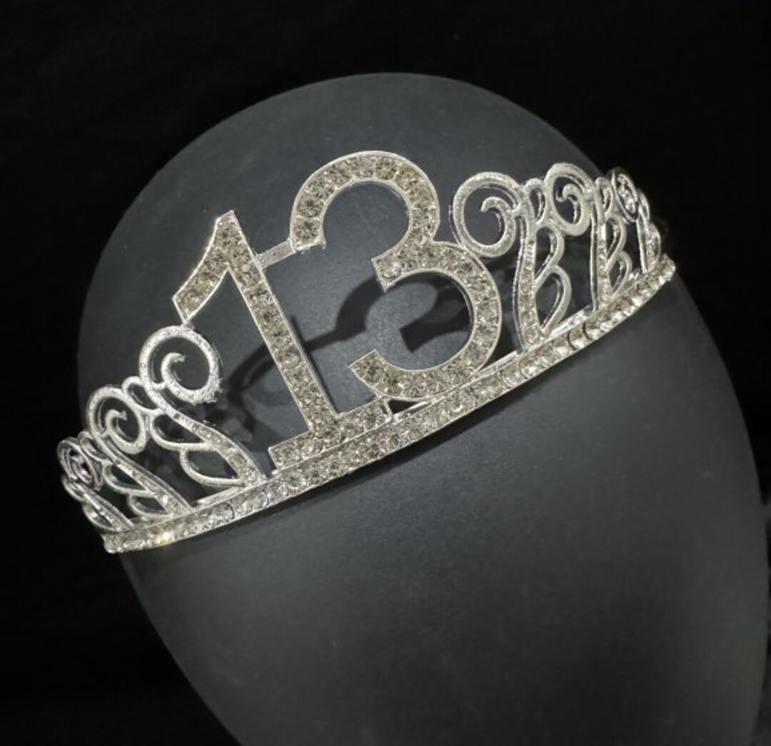 Silver 13th Birthday Crown 13th Birthday Tiara,13h Birthday Gift for ...
