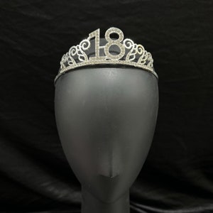 Silver 18th Birthday Crown 18th Birthday Tiara,18th Birthday Gift for ...