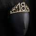 Gold 18th Birthday Crown, 18th Birthday Tiara, 18th Birthday Gift for ...