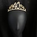 Gold 40th Birthday Crown, 40th Birthday Tiara,40th Birthday Gift for ...