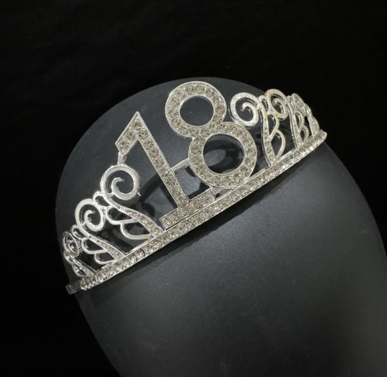 Silver 18th Birthday Crown 18th Birthday Tiara,18th Birthday Gift for ...