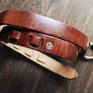 Handmade Vintage Mens Leather Belt,vintage Handmade Brass Hook Trooper ...