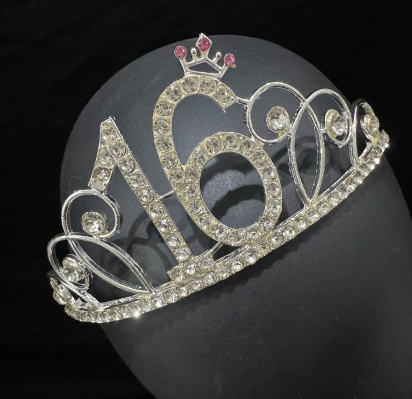 Silver 16th Birthday Crown,16th Birthday Tiara,16th Birthday Gift for ...