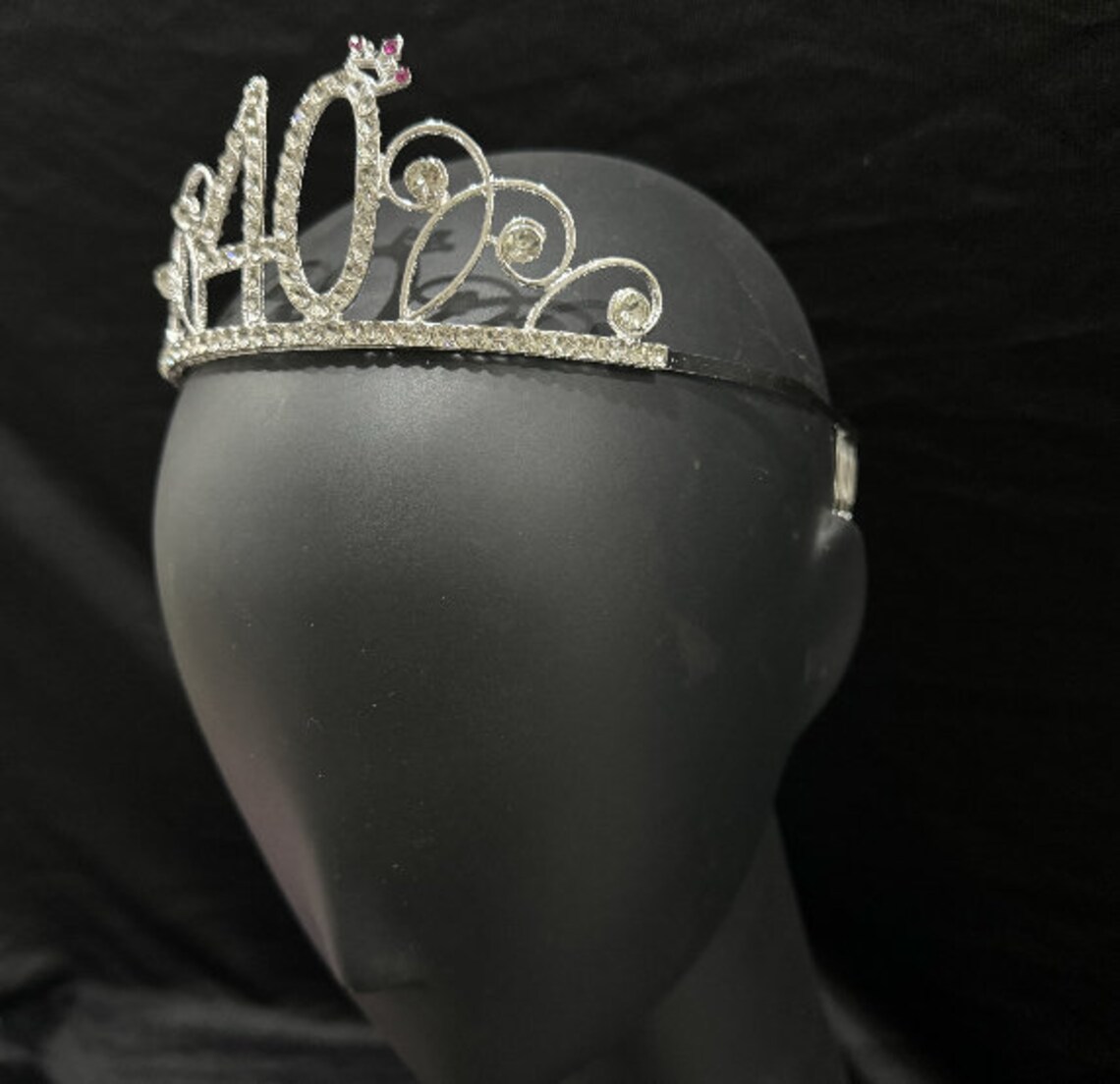 Silver 40th Birthday Crown 40th Birthday Tiara,40th Birthday Gift for ...