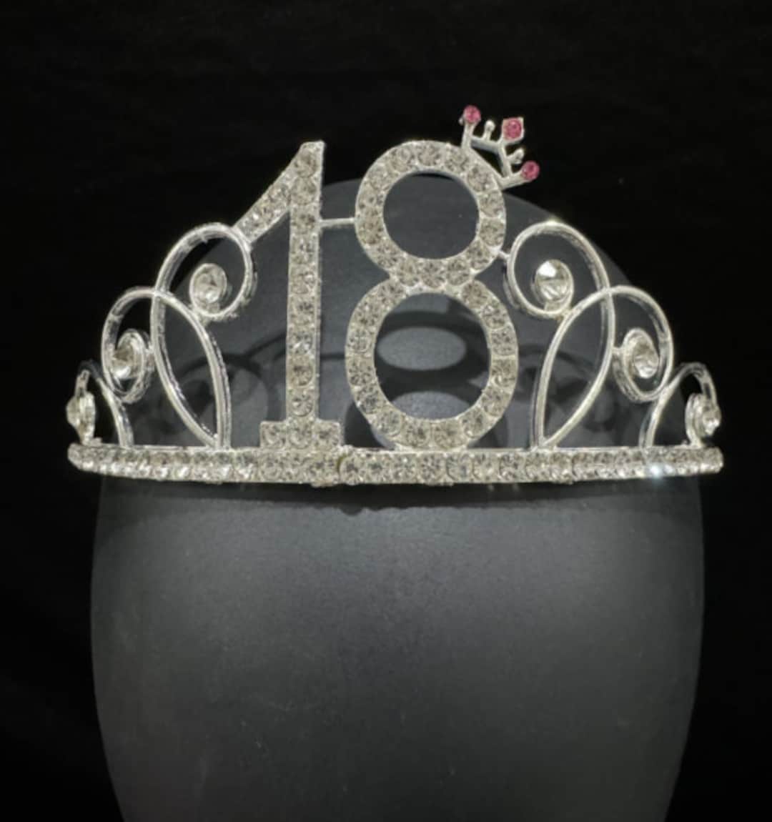 Silver 18th Birthday Crown,18th Birthday Tiara,18th Birthday Gift for ...