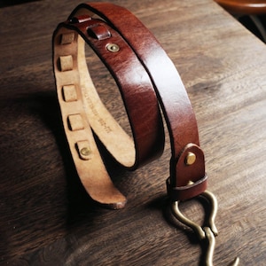 Handmade Vintage Mens Leather Belt,vintage Handmade Brass Hook Trooper ...