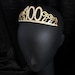 Gold 100th Birthday Crown, 100th Birthday Tiara, 100th Birthday Gift ...