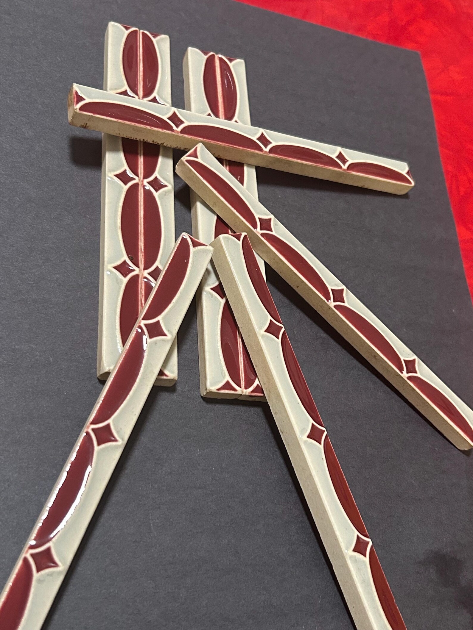 1930’s-1940’s Vintage Art Deco Liner Tiles by International Tile ...