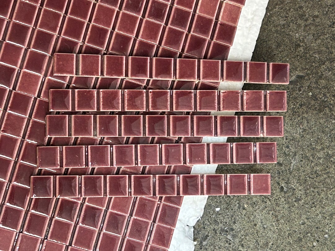 1990’s Vintage Liner Tiles “chicklets” Burgundy/maroon/plum - Very Nice ...
