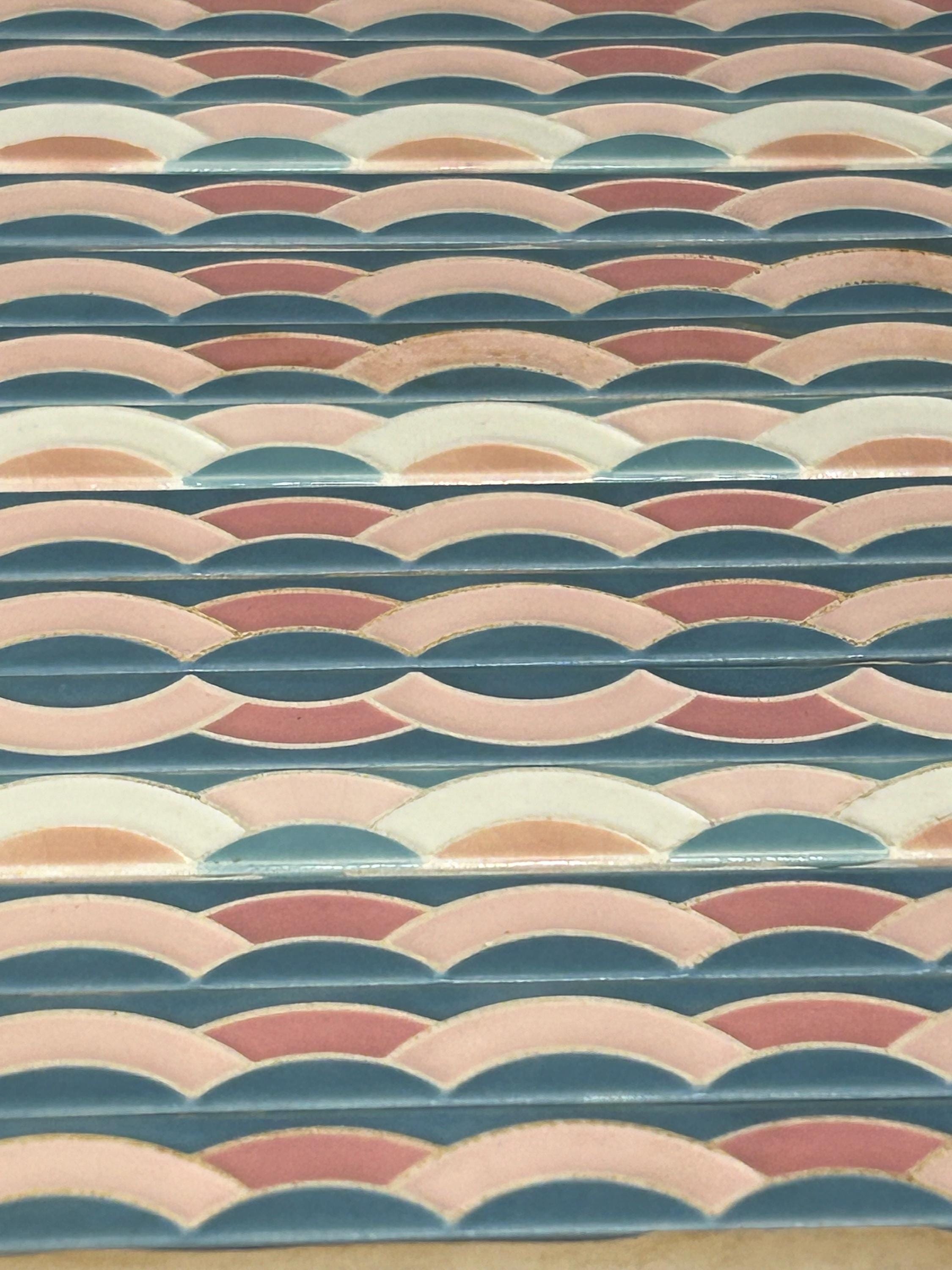 ON SALE! Late 1930’s-1940’s Vintage Art Deco Liner Tiles by Franklin ...