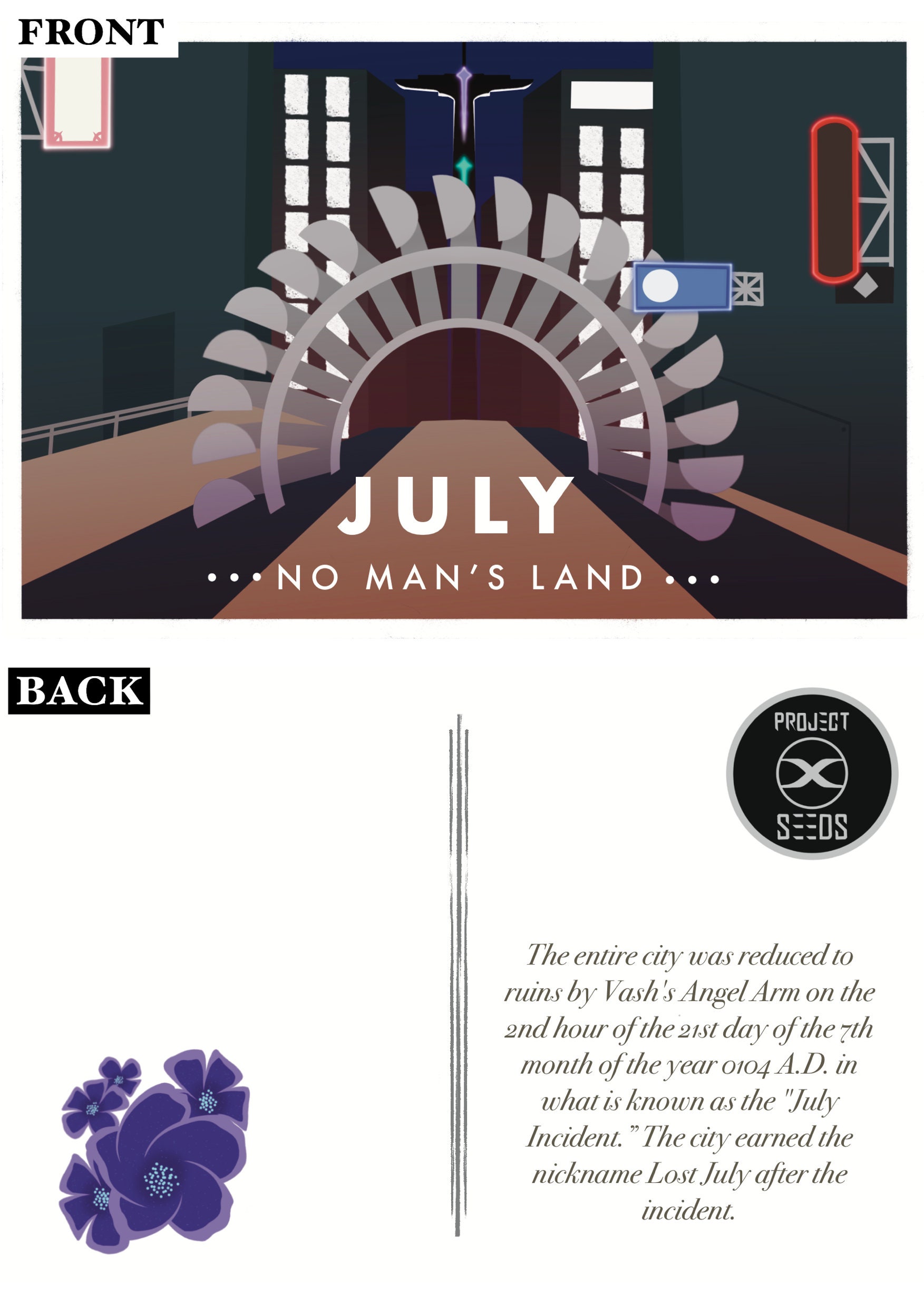 July Postcard - Trigun Stampede - Etsy