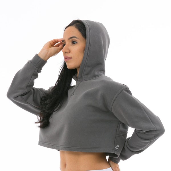 Workout Cropped Hoodie - Etsy