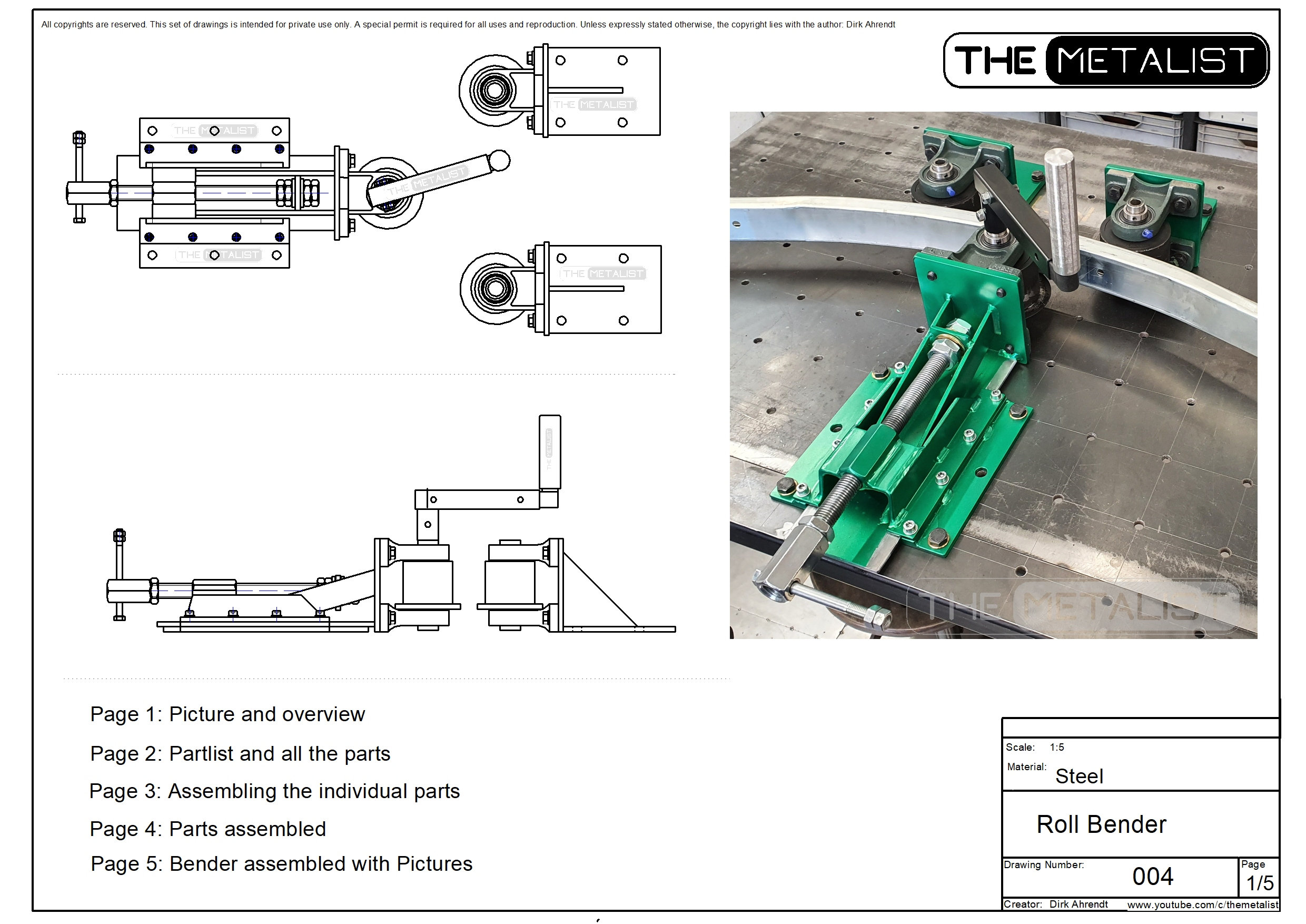 Plans for a DIY Roll Bender - Etsy