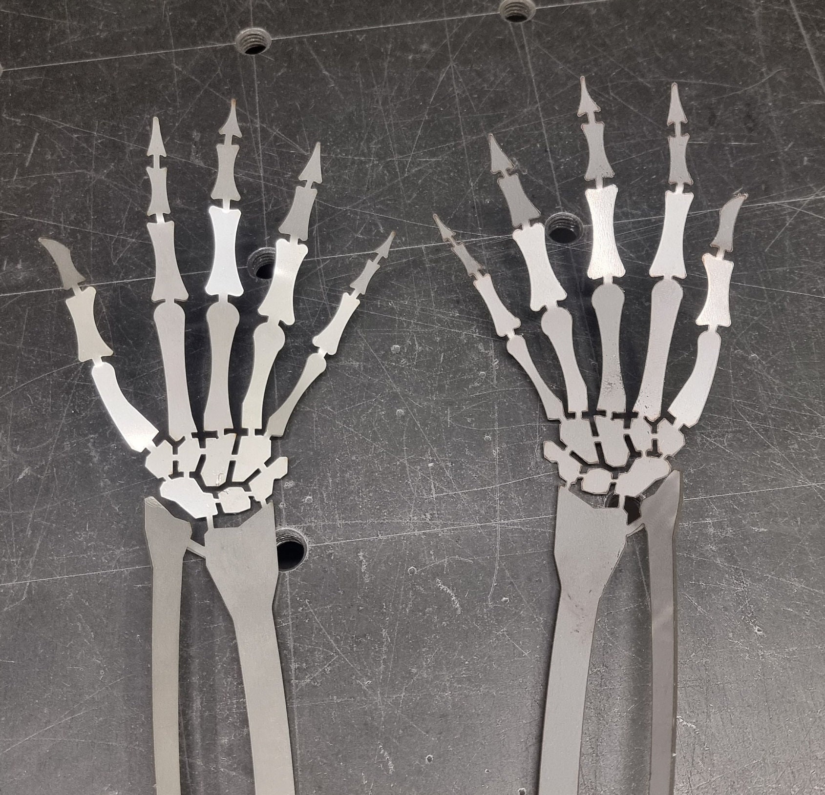 DXF File, Skelett Hand-Arm (Plasmacut, Lasercut) - Etsy.de