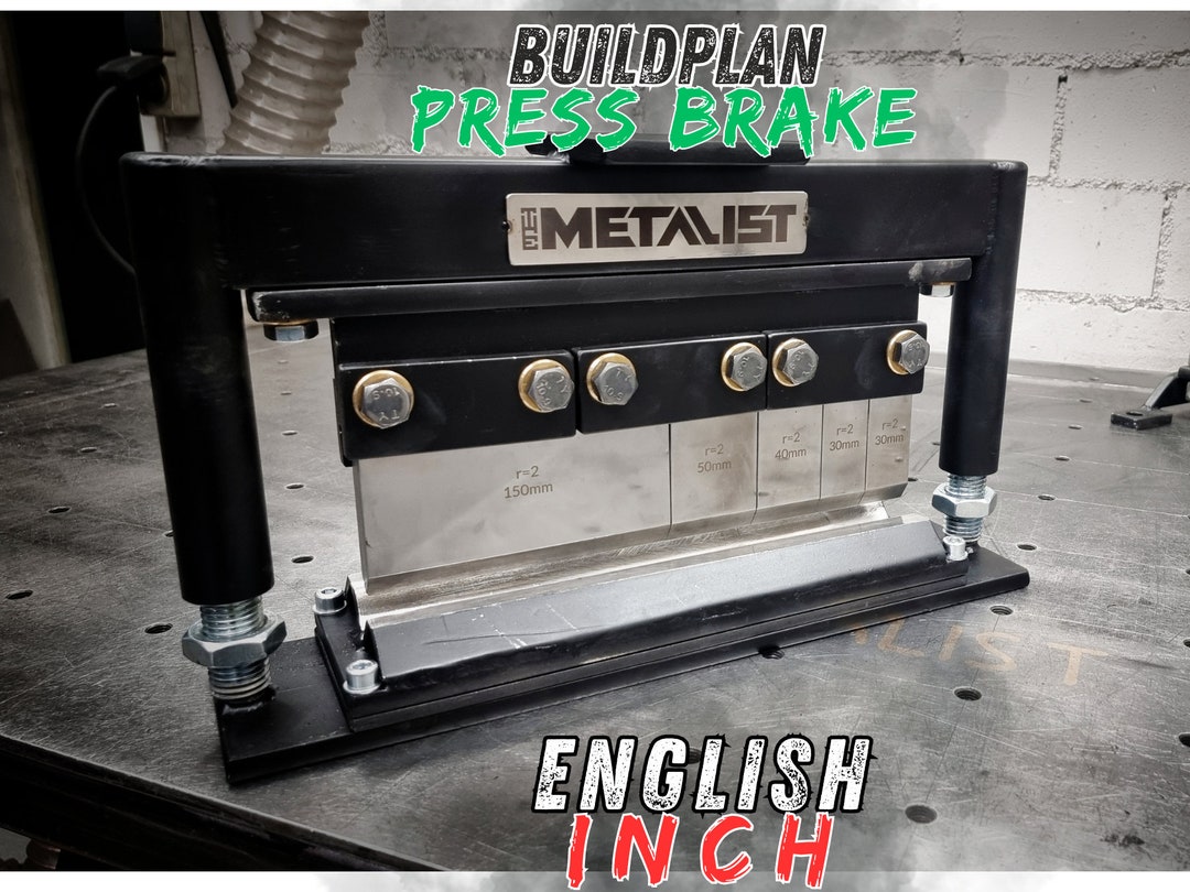 Plans for a DIY Press Brake, English in Inch - Etsy