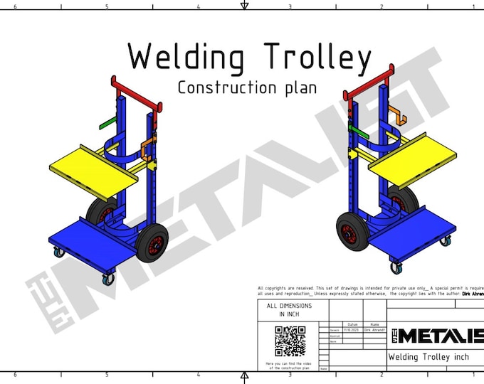 Welding Cart Plans & DXF Plasma Cut Files DIY Kit - Etsy Australia