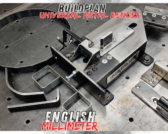 Plans for a DIY Sheet Metal Bender in Millimeters english - Etsy