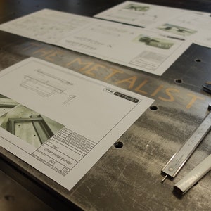 Plans for a DIY Sheet Metal Bender in Millimeters (english) - Etsy