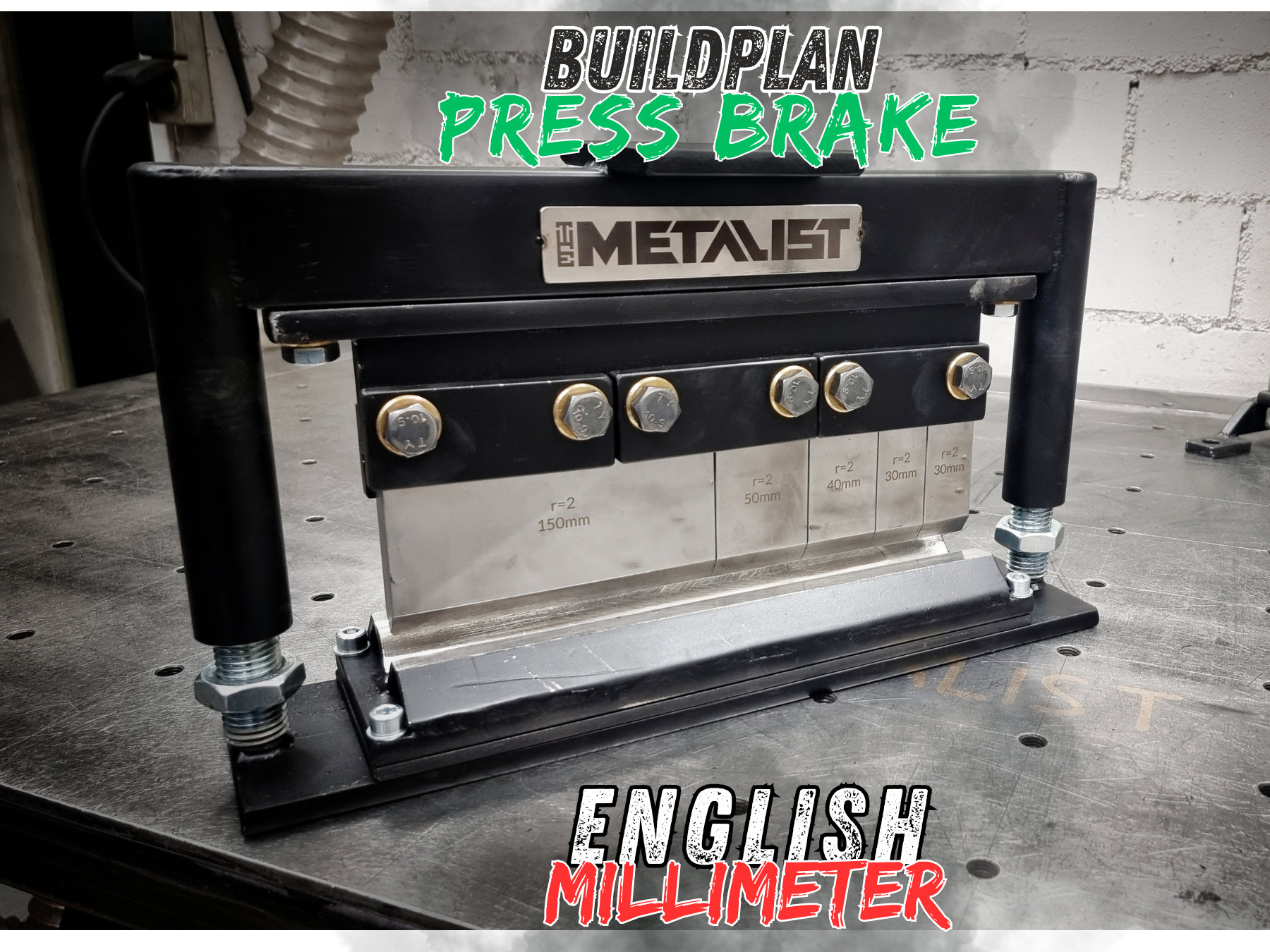 Plans for a DIY Press Brake, English in Millimeter - Etsy