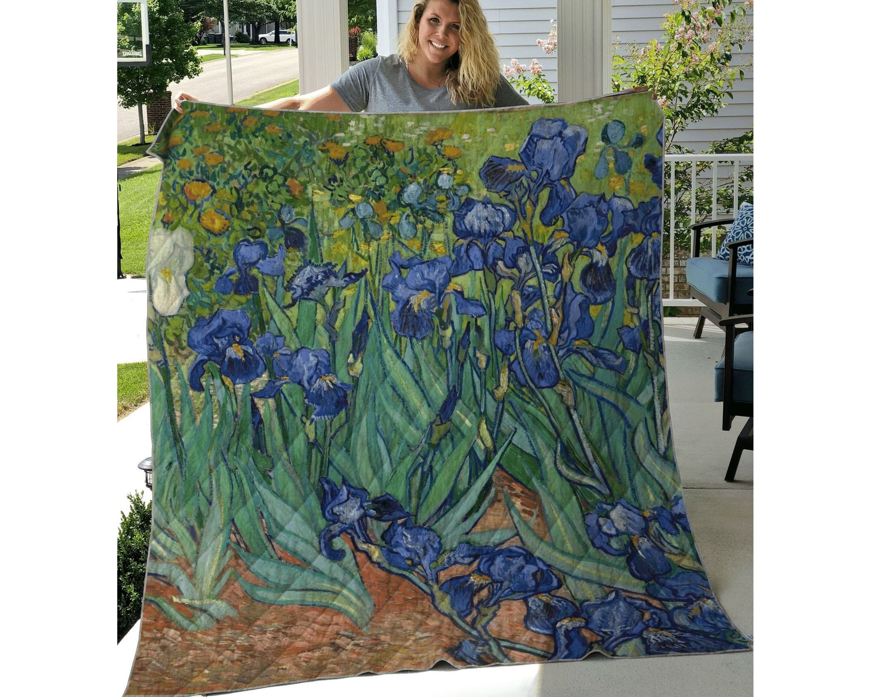 Irises 1889 by Van Gogh Quilts Muster zum Verkauf Stoff Quilt | Etsy