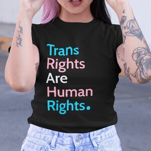 Trans Rights Are Human Rights T-shirt Transman T-shirt - Etsy