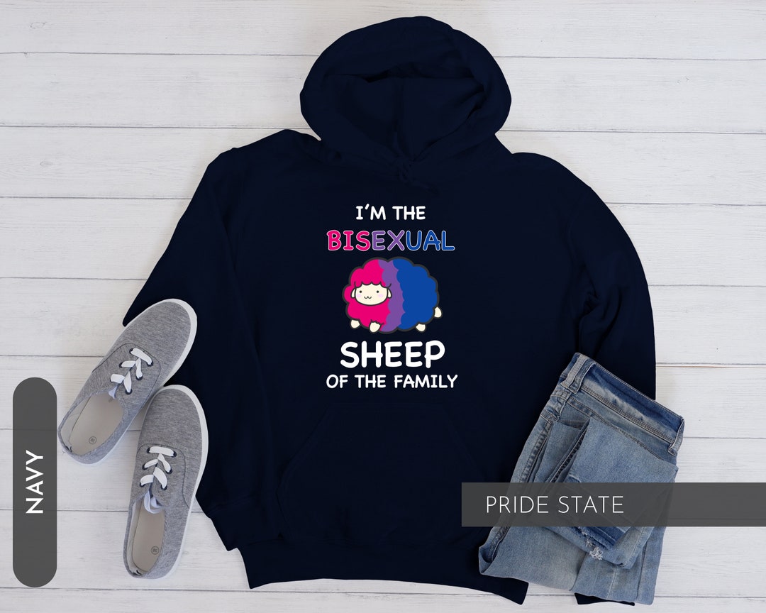 I'm the Bisexual Sheep of the Family Hoodie, Bi Pride Hoodie, Bisexual ...