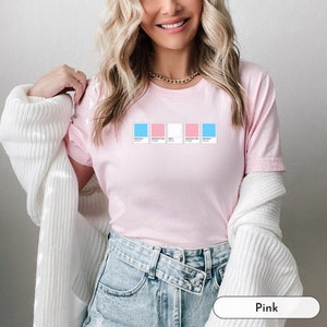 Color Palette Trans Shirt, Trans Pride, Trans, LGBTQ, Transgender MTF ...