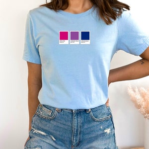 Color Palette Bisexual Shirt Bisexual Pride Shirt Bisexual - Etsy