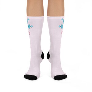 Sakura Trans Sock Cute Trans Pride Subtle Trans Fashion Trans Gift ...
