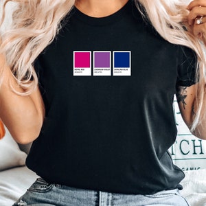 Color Palette Bisexual Shirt Bisexual Pride Shirt Bisexual - Etsy