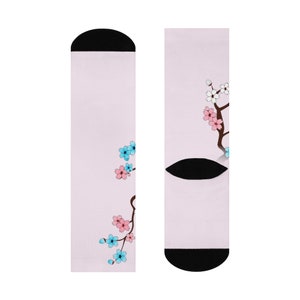 Sakura Trans Sock Cute Trans Pride Subtle Trans Fashion Trans Gift ...