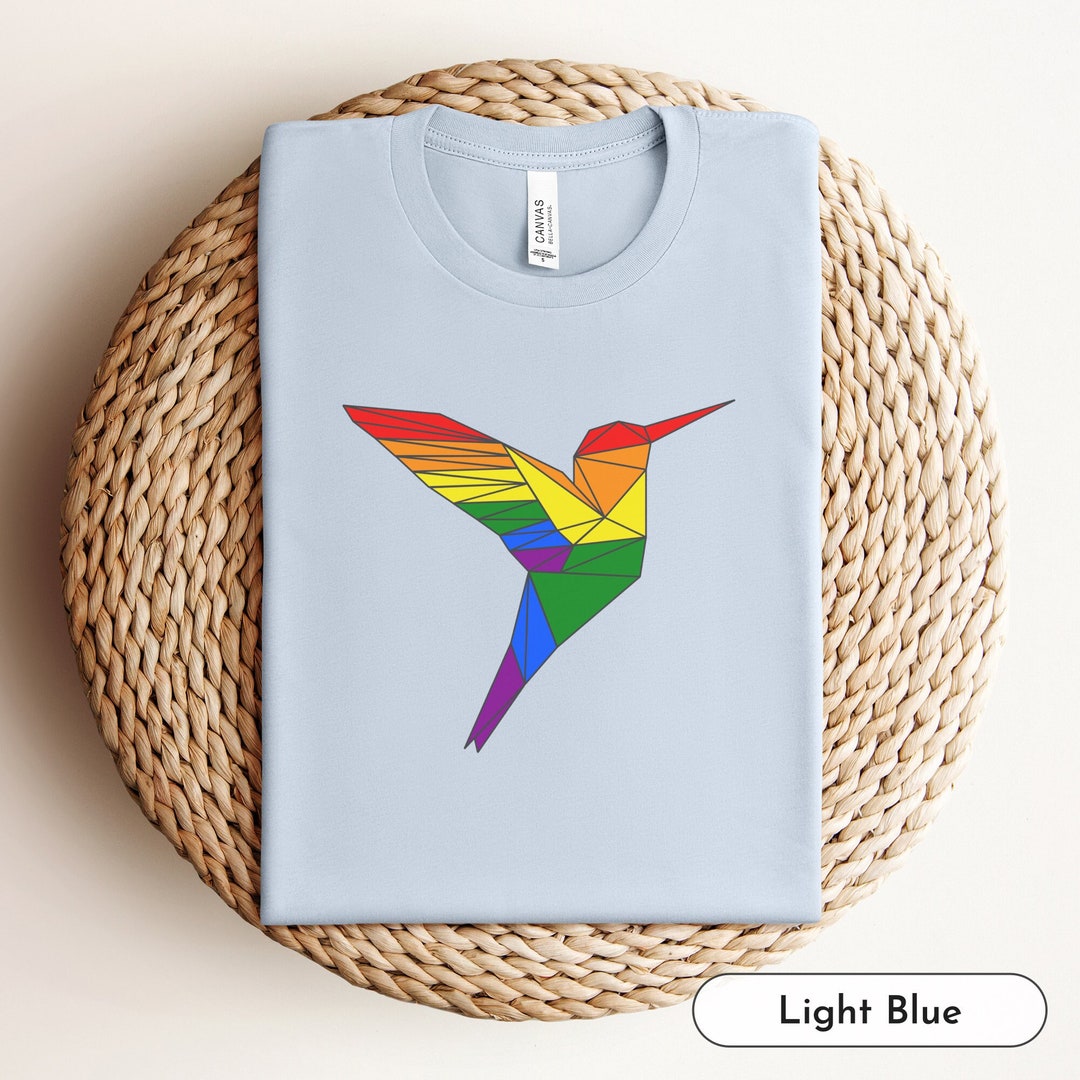 Hummingbird Pride Shirt - LGBTQ Shirt Subtle Pride Tshirt Queer Shirt ...