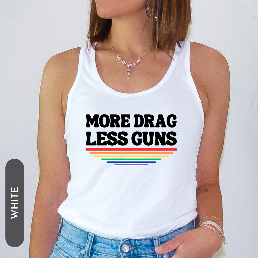 More Drag Tank Top Racerback LGBTQ Tank Top Pride Tank Top Drag Queen ...