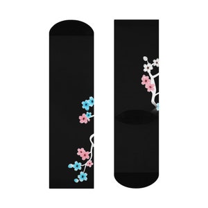Dark Sakura Trans Socks, Trans Pride, Trans Fashion, Trans Rights ...