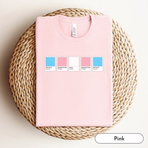 Color Palette Trans Shirt, Trans Pride, Trans, LGBTQ, Transgender MTF ...