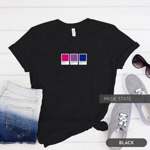 Color Palette Bisexual Shirt Bisexual Pride Bisexual Flag | Etsy