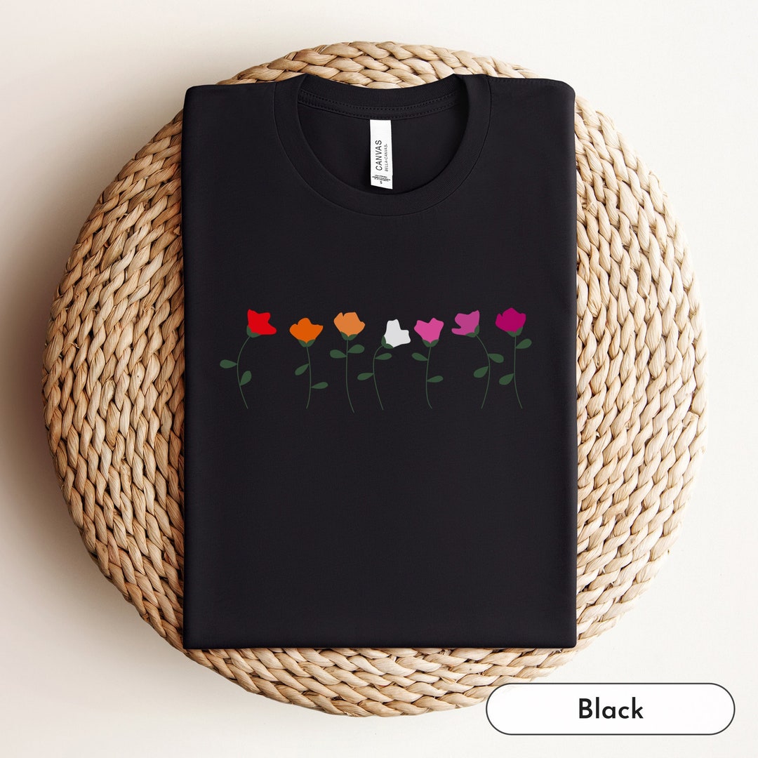 Flower Lesbian Shirt, Lesbian, Lesbian Pride, LGBTQ, Lesbian Gifts ...