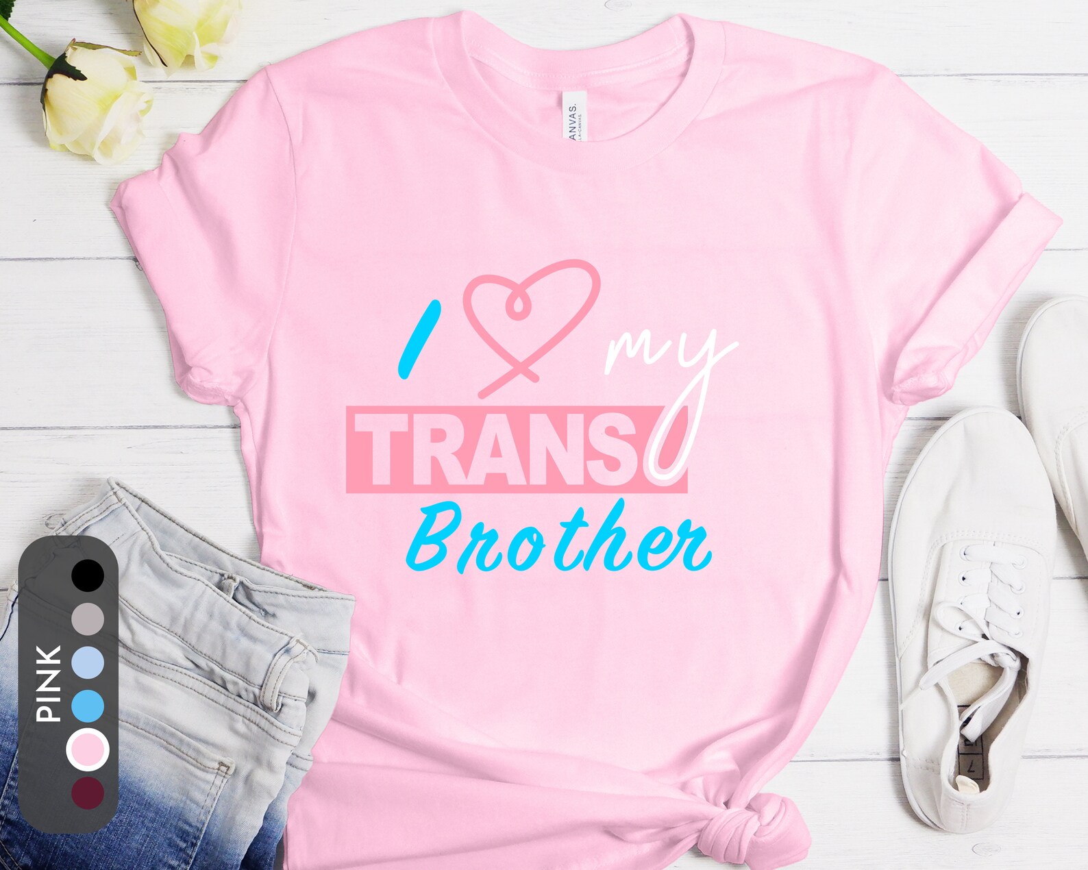 I Love My Trans Brother Shirt Trans Ally Trans Allies Trans | Etsy