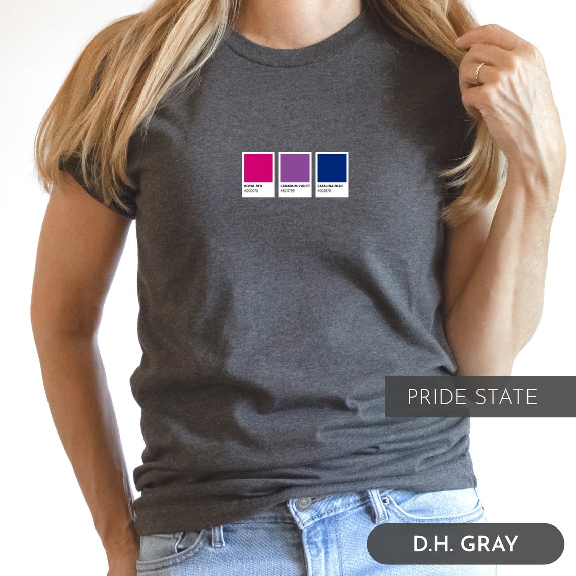 Color Palette Bisexual Shirt Bisexual Pride Bisexual Flag | Etsy