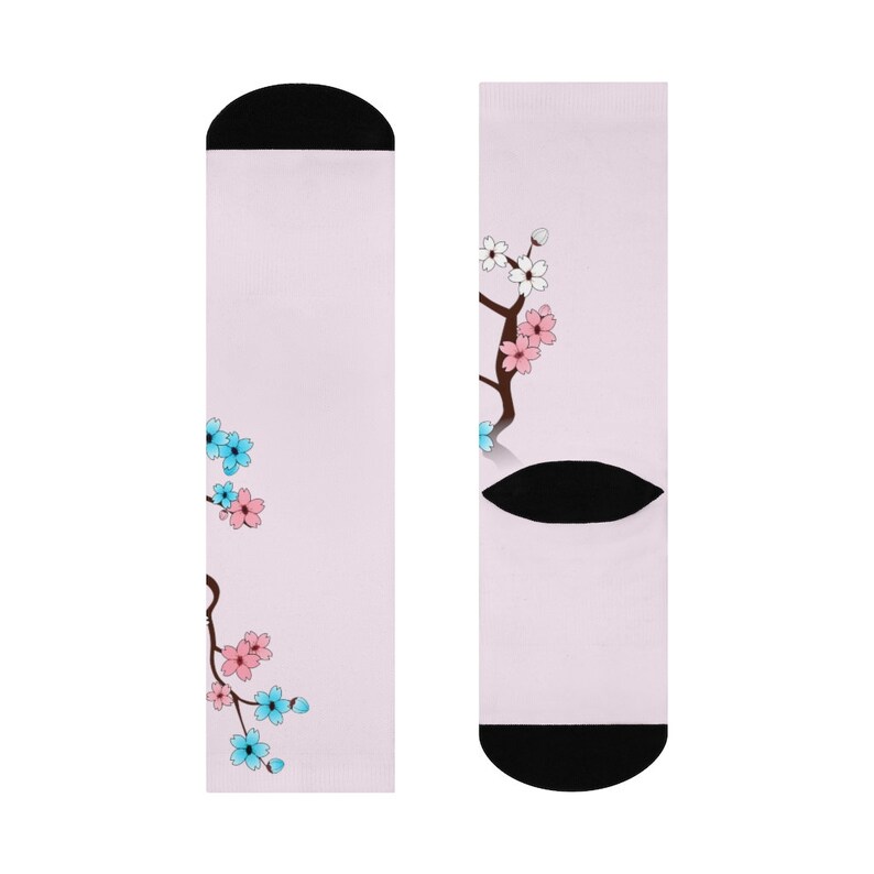 Sakura Trans Sock Cute Trans Pride Subtle Trans Fashion Trans - Etsy