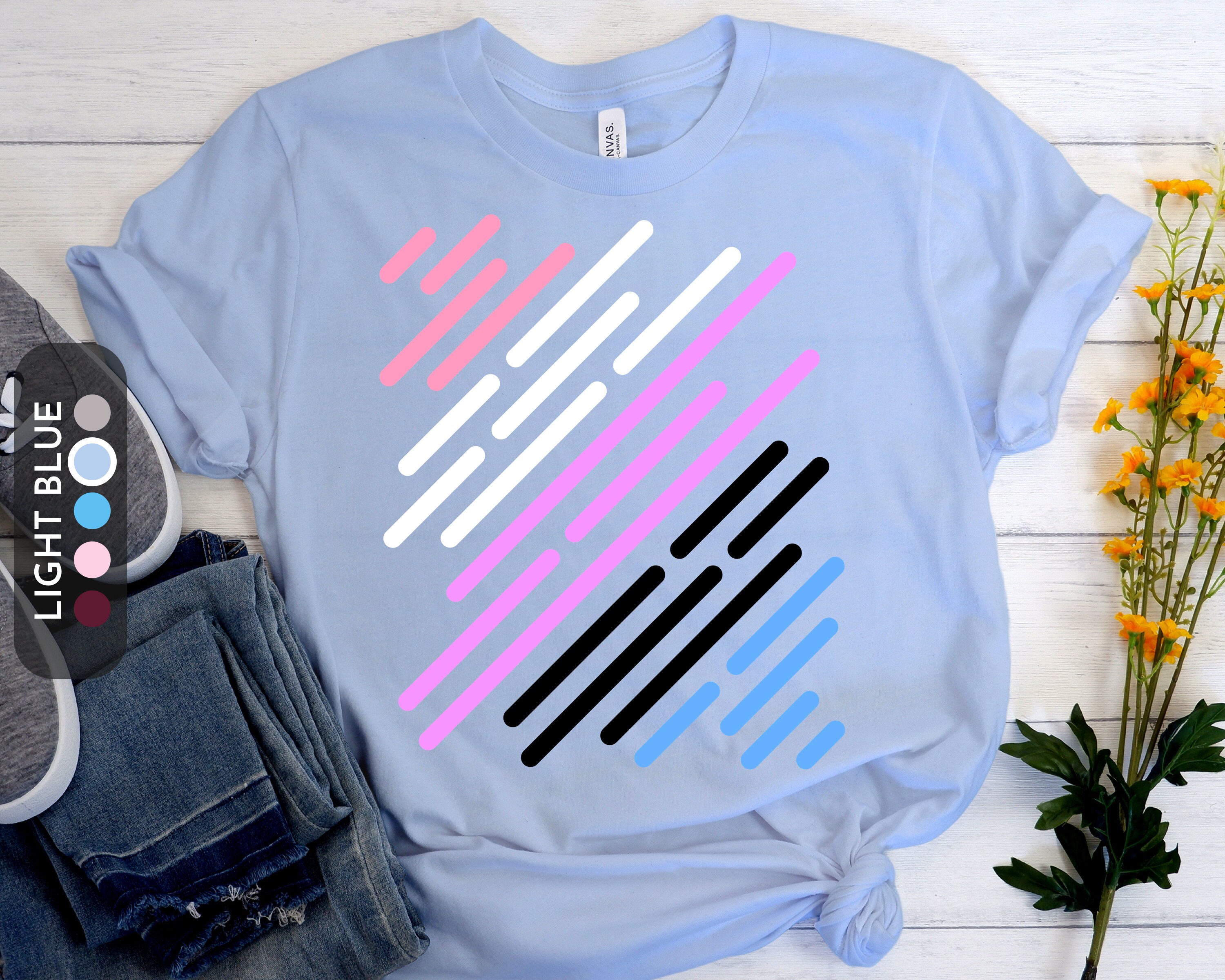 Genderfluid Flag Shirt Genderfluid Pride Simple Genderfluid | Etsy