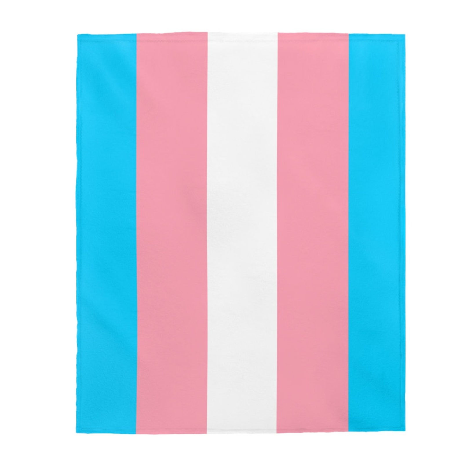 Trans Flag Plush Blanket Trans Pride Flag Blanket - Etsy
